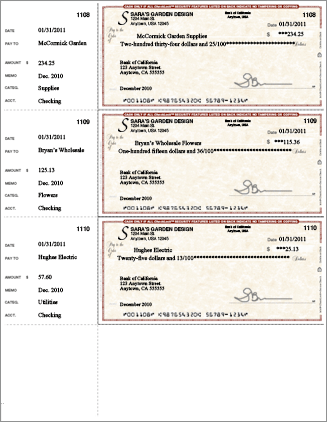 Wallet Checks: Single Checks For Business & Personal Use