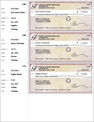 Wallet Checks: Single Checks For Business & Personal Use